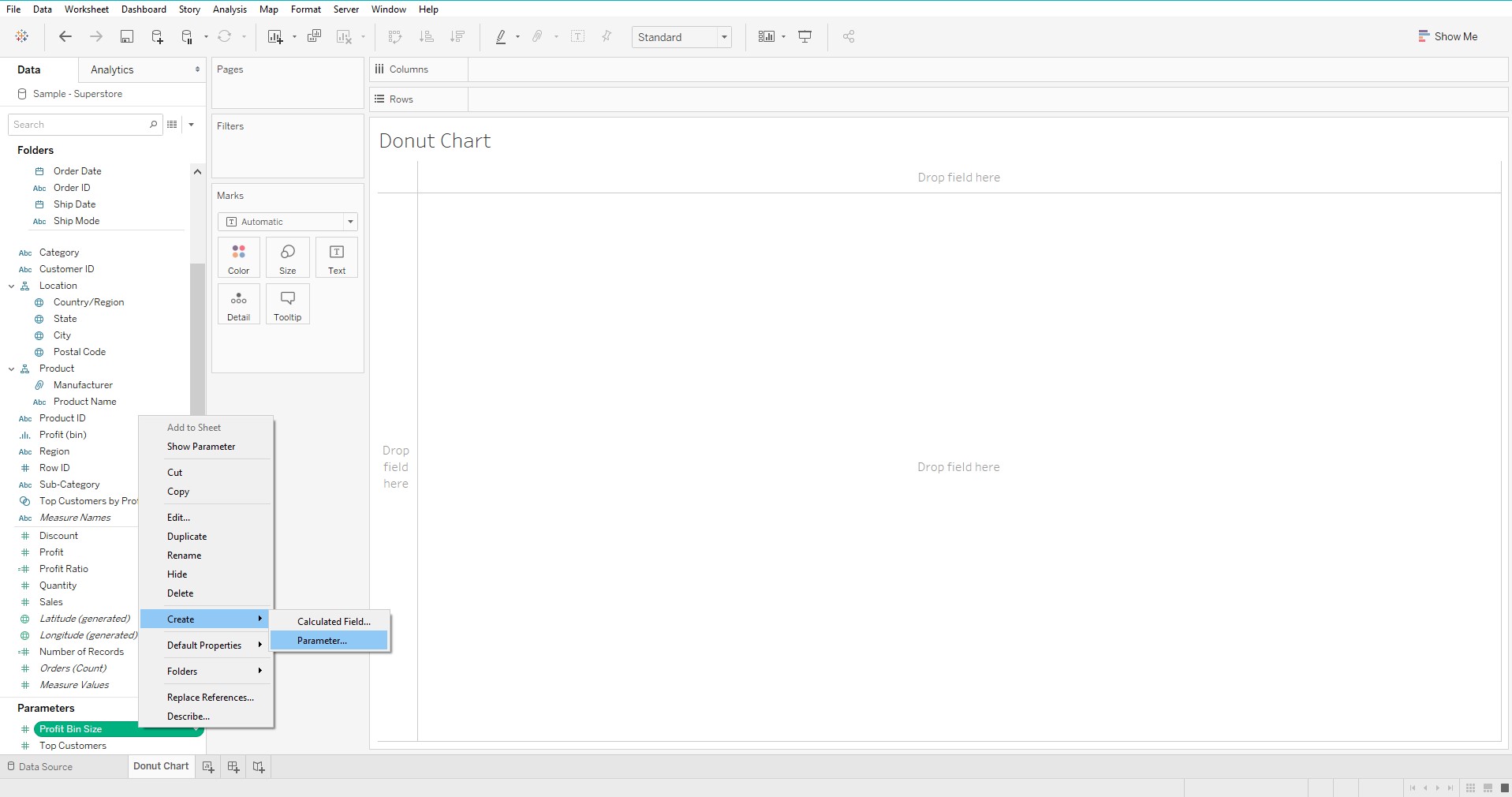 Creating Donut Charts Tableau Data Blog 8167